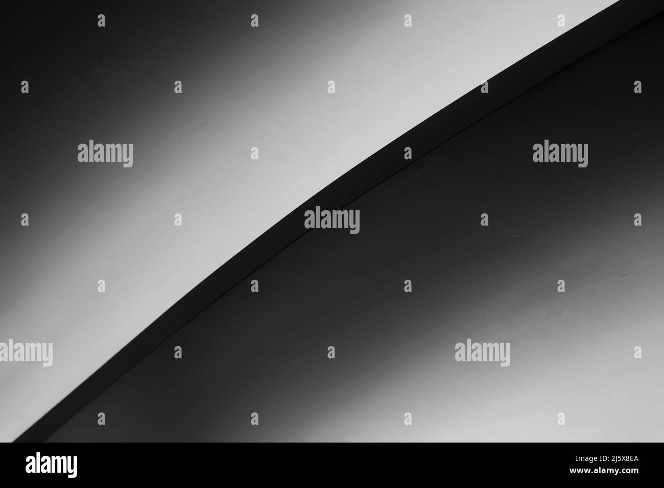 Abstract vision of strong powerful lines crossing the page in black and ...