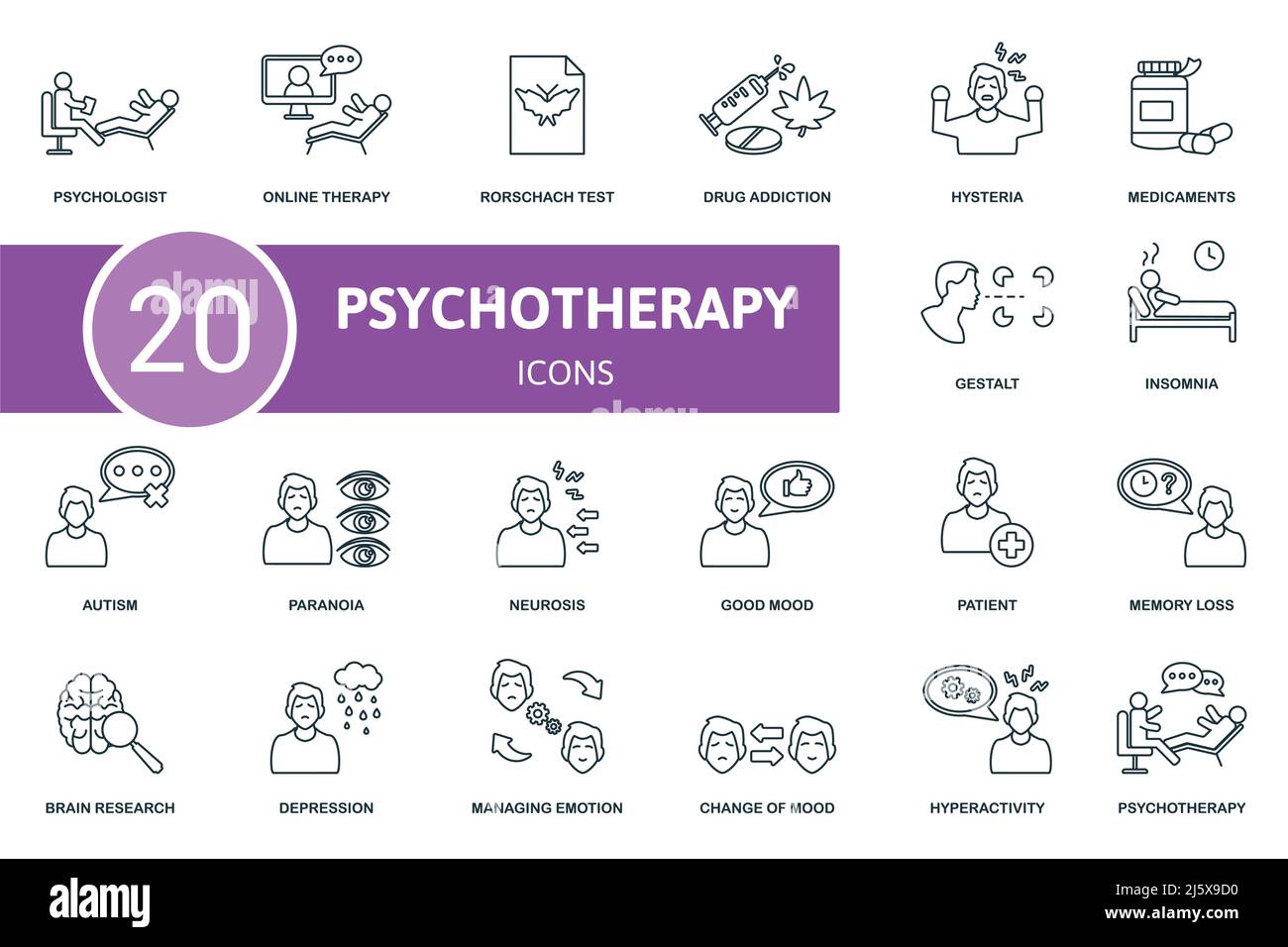 Headache and sick relationship Stock Vector Images - Alamy