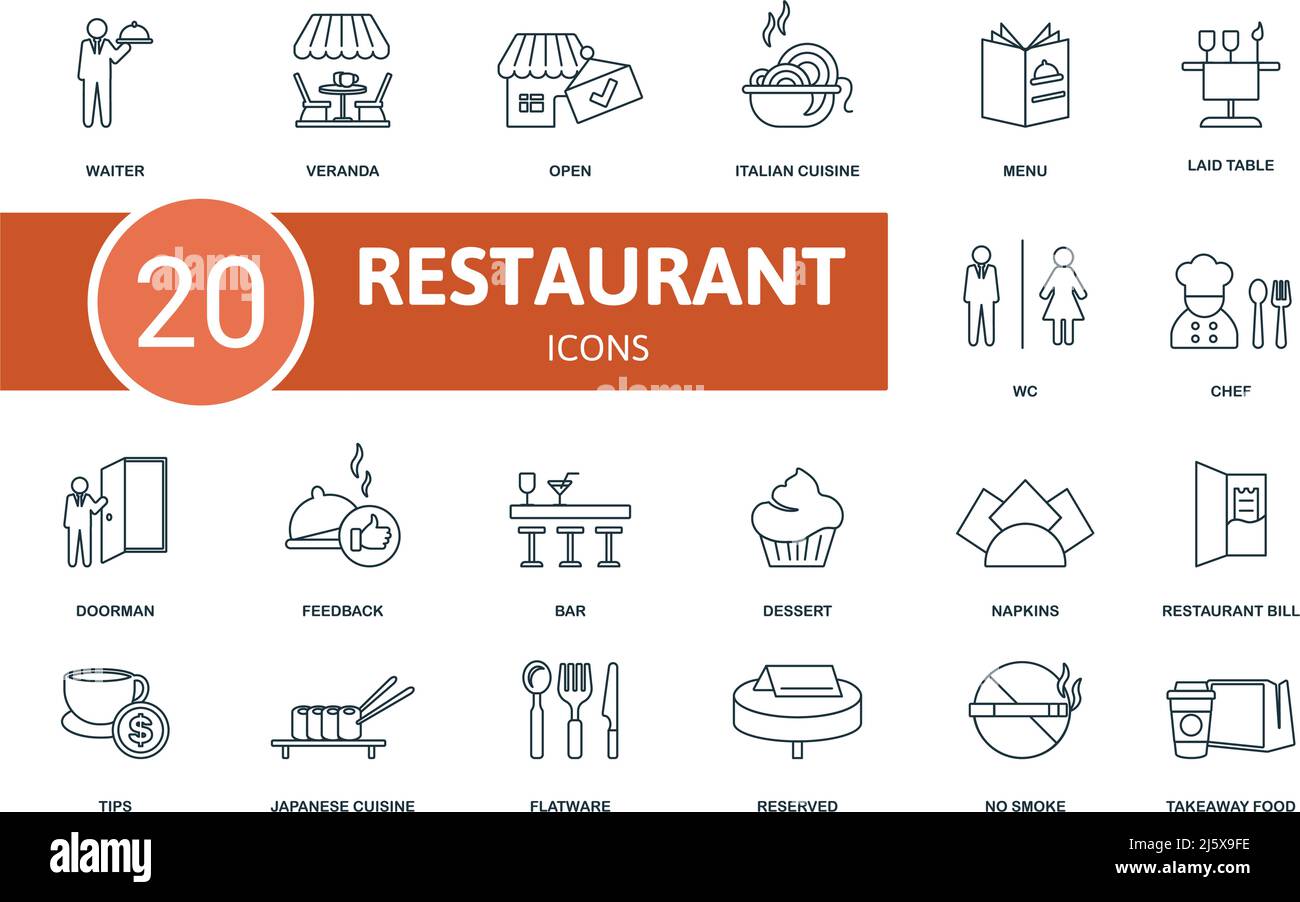 Italian Restaurant Symbols