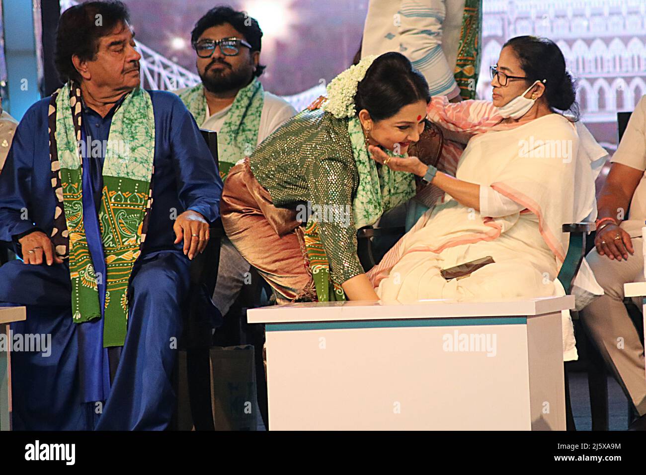West Bengal CM Mamata Banerjee with Actress June Malia and Bollywood ...