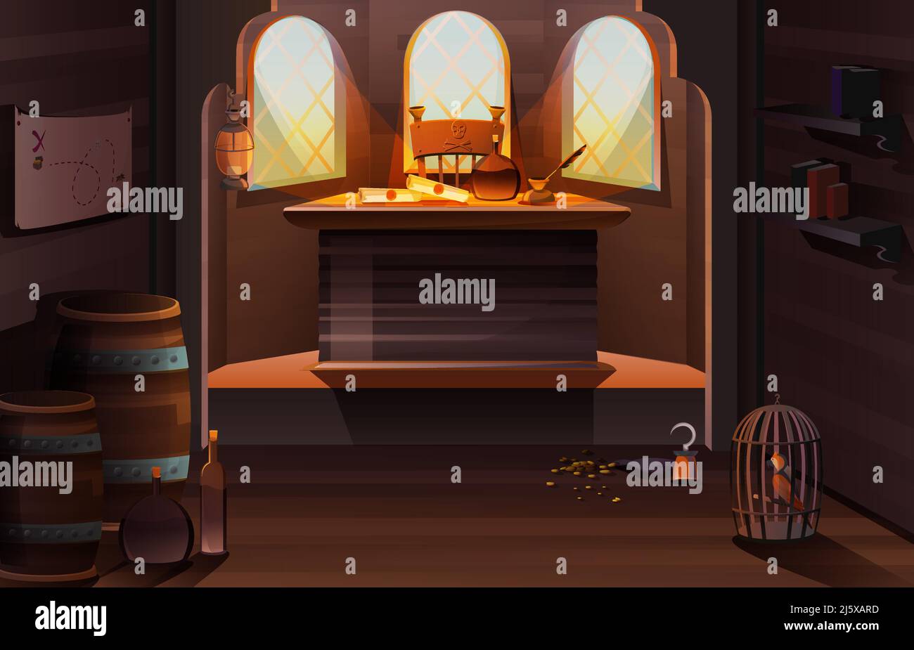 Pirate ship interior hi-res stock photography and images - Alamy