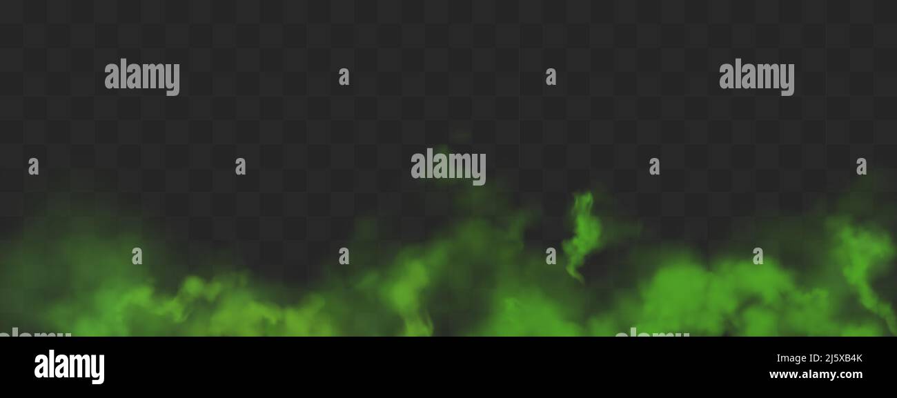 Green smog or fog clouds. Stink bad smell, smoke or stench gases ...