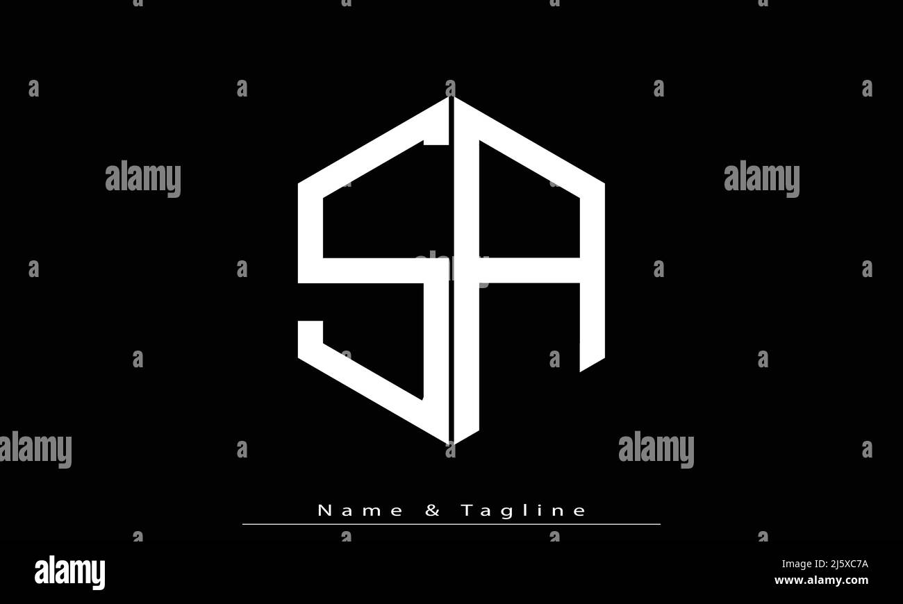 Alphabet letters Initials Monogram logo SA , AS Stock Vector Image ...