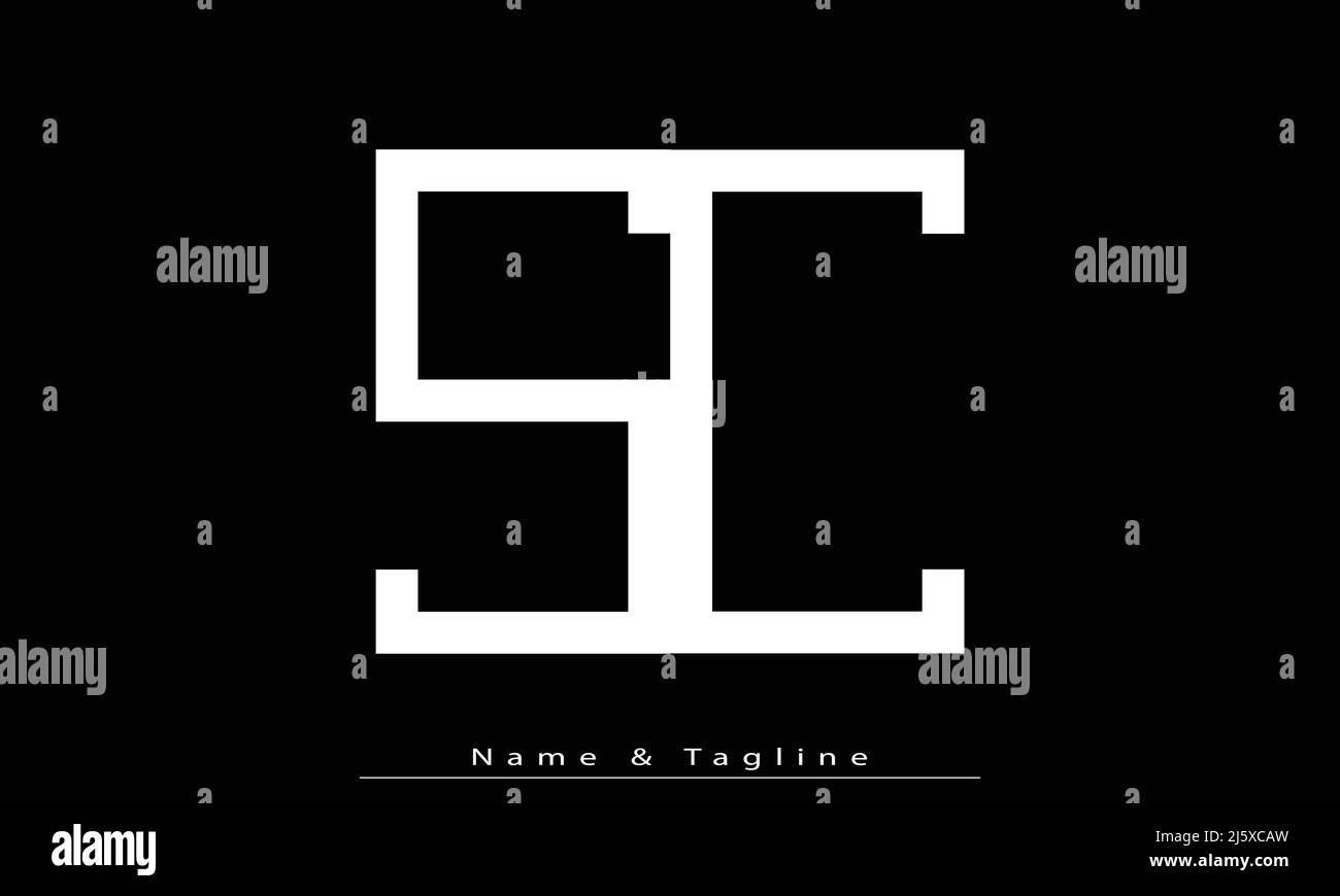 Letter sc logo Black and White Stock Photos & Images - Alamy