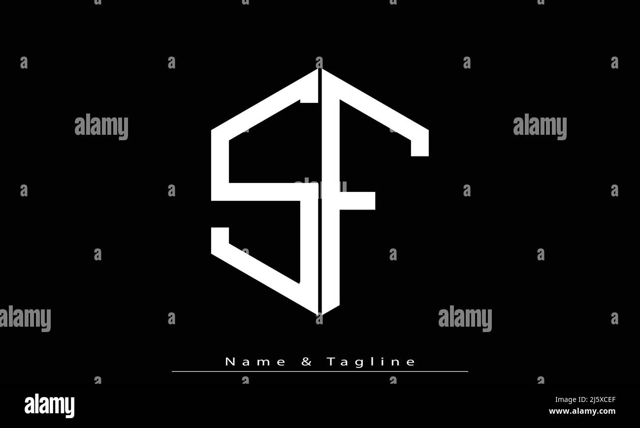 Letter sf logo Black and White Stock Photos & Images - Alamy