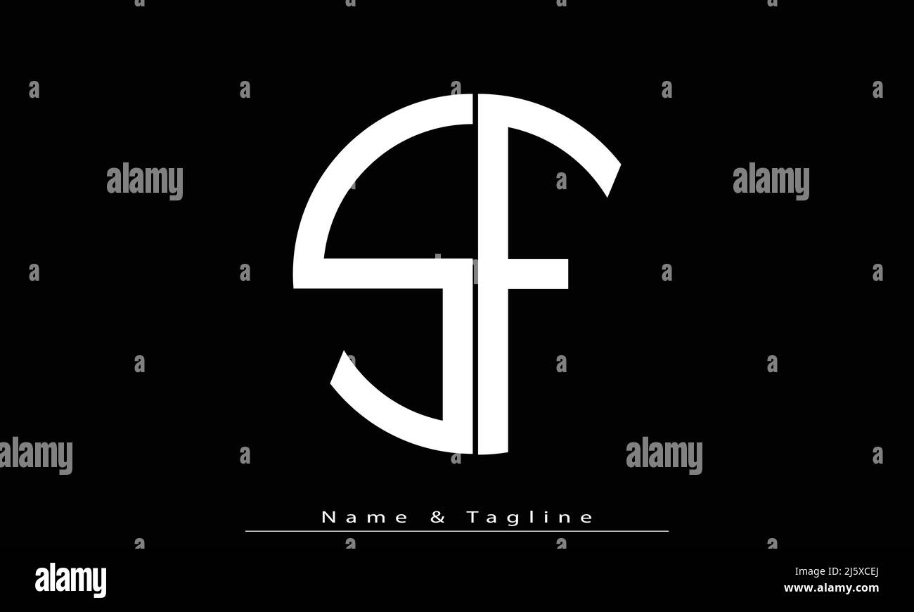 Alphabet letters Initials Monogram logo SF , FS Stock Vector Image ...