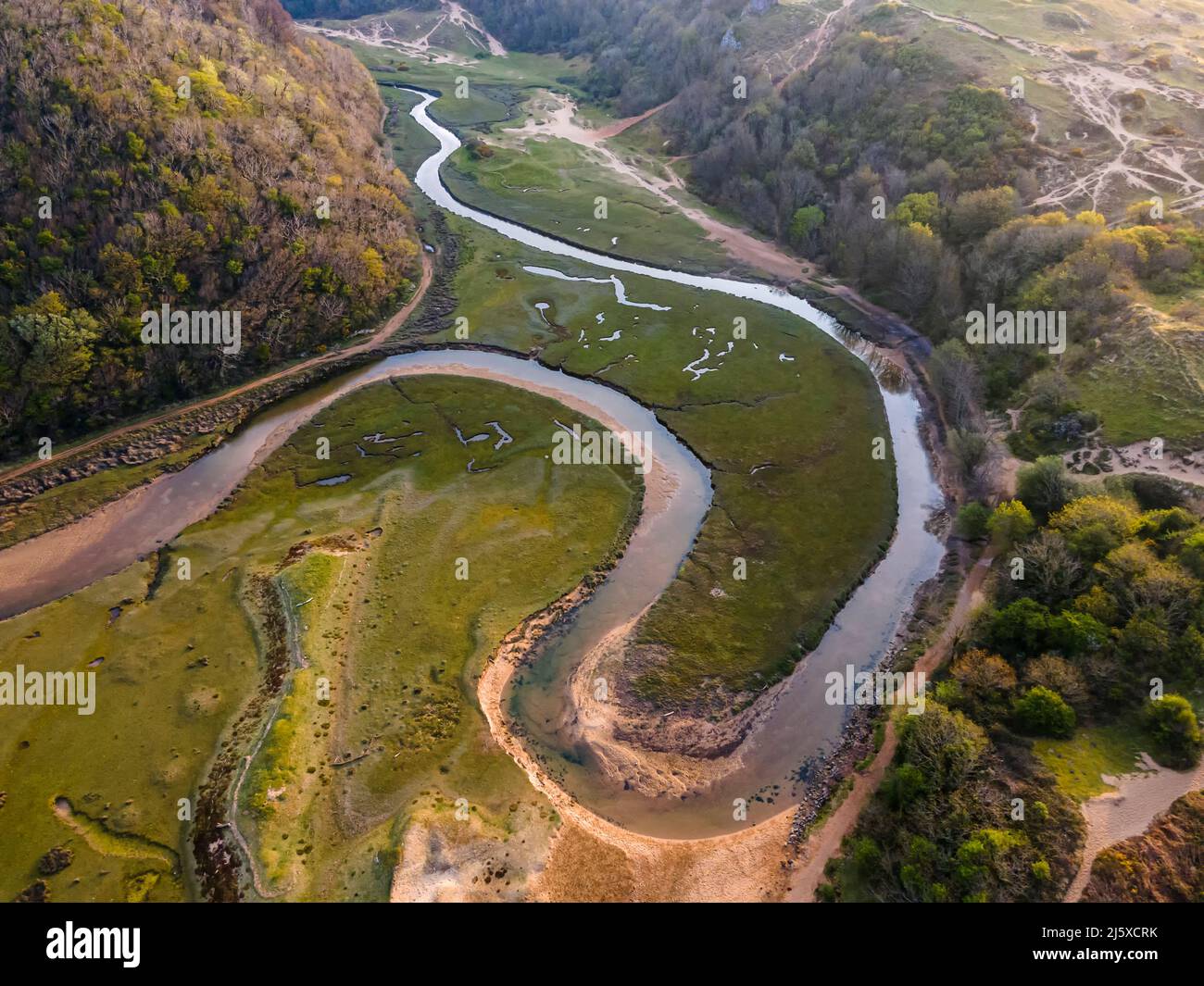 Oxbow forming hi-res stock photography and images - Alamy