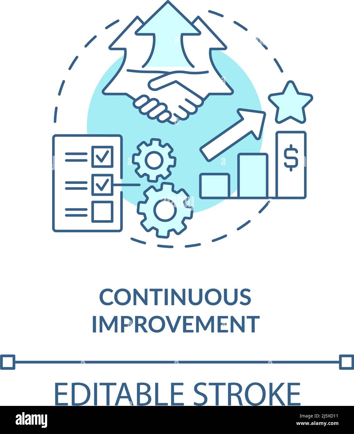Continuous improvement turquoise concept icon Stock Vector Image & Art ... Continuous improvement turquoise concept icon Stock Vector Image & Art ...