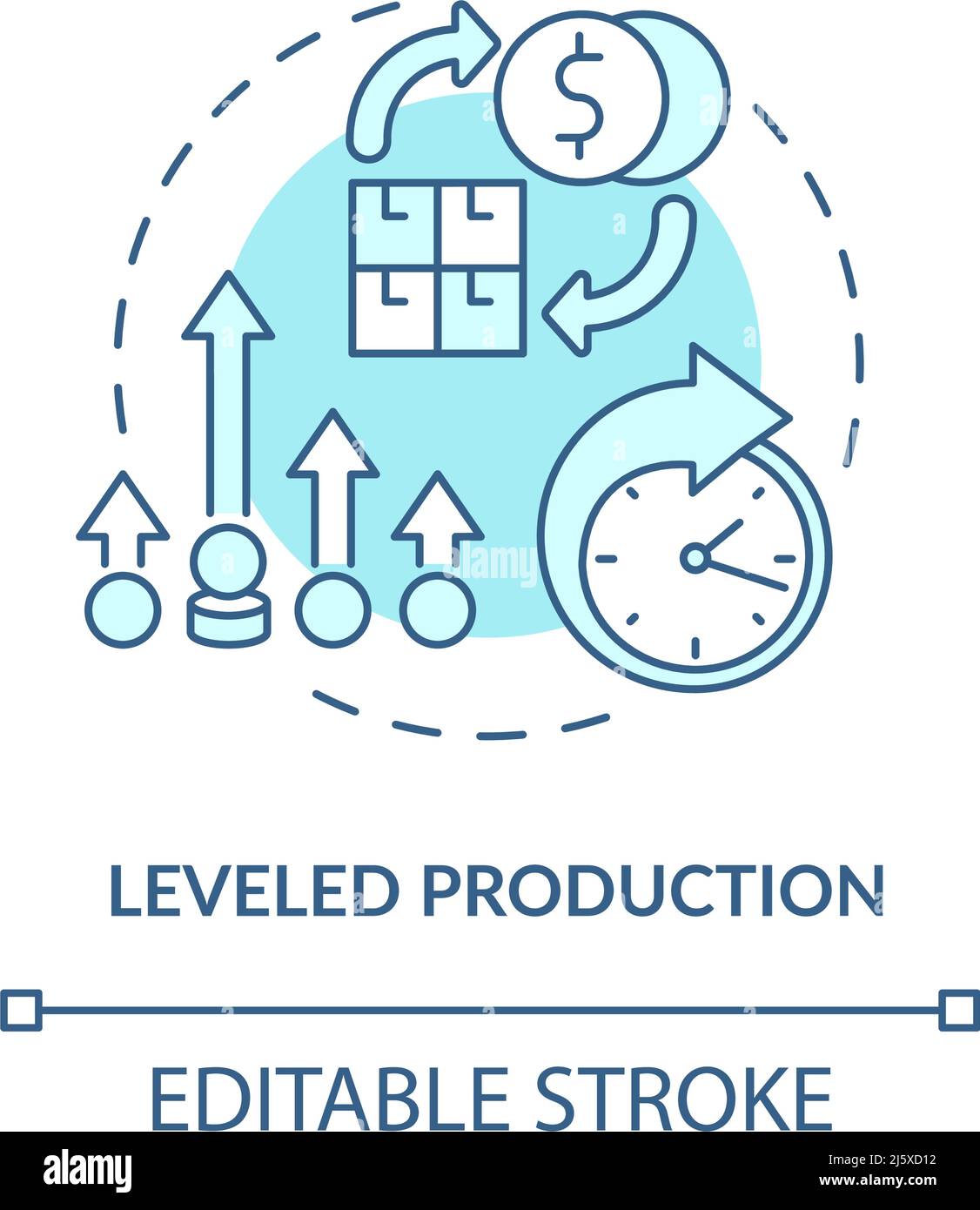 Production leveling Stock Vector Images - Alamy
