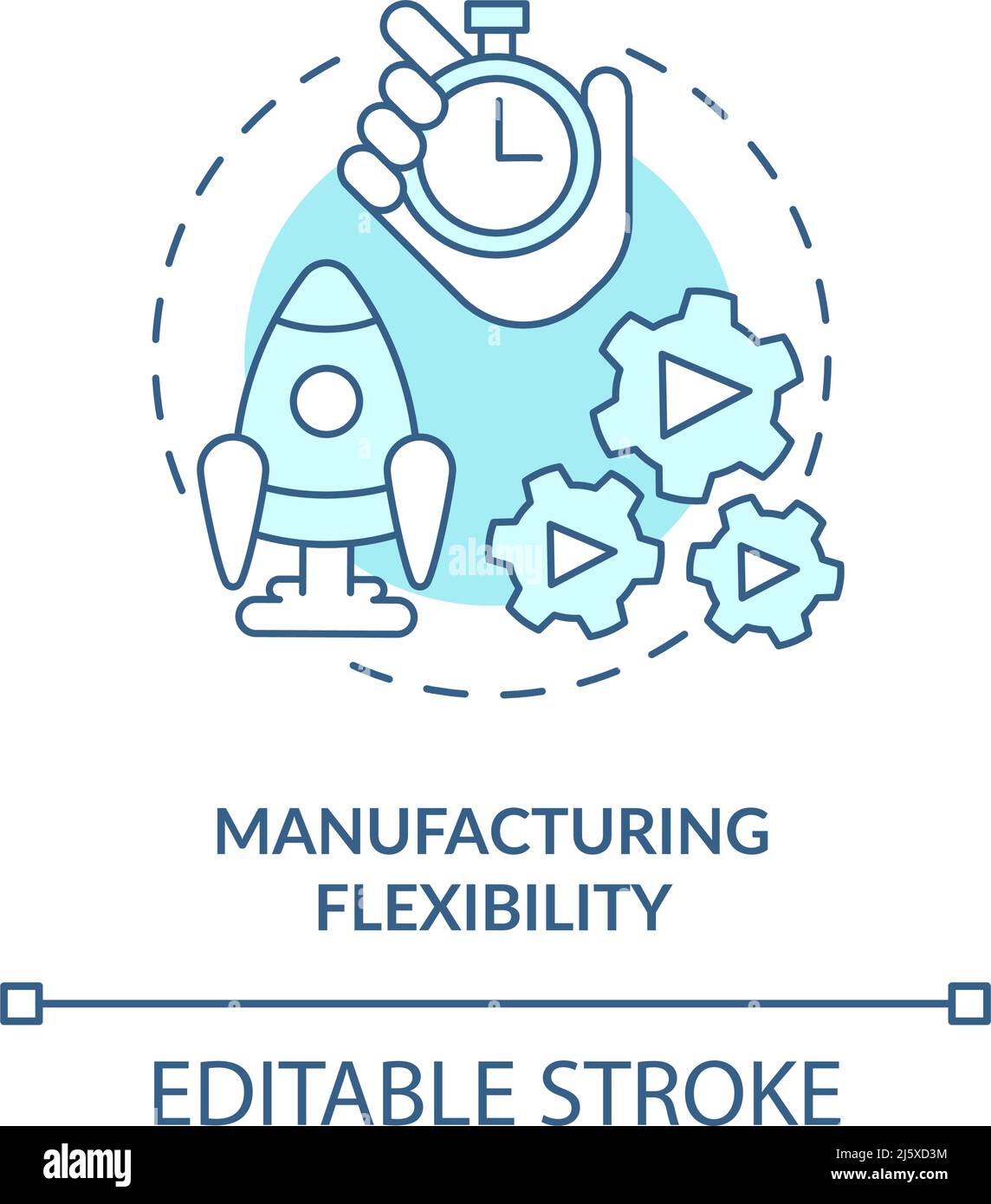 Manufacturing flexibility turquoise concept icon Stock Vector Image ... Manufacturing flexibility turquoise concept icon Stock Vector Image ...
