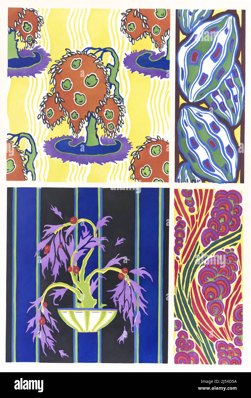 Art by Emile-Allain Séguy - Floréal; dessins & coloris nouveaux Plate 3 ...