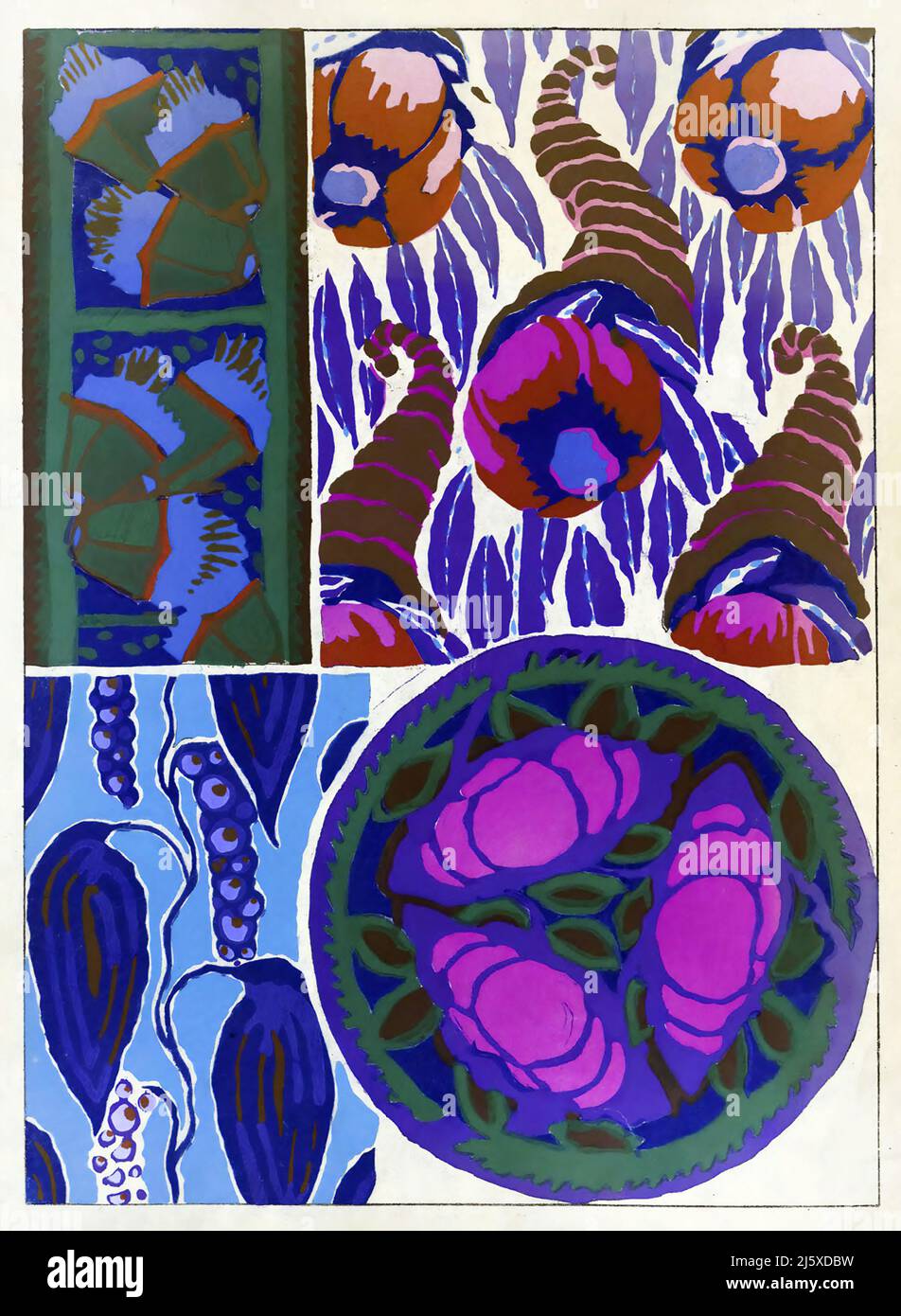 Art by Emile-Allain Séguy - Suggestions pour étoffes et tapis Plate 1 ...