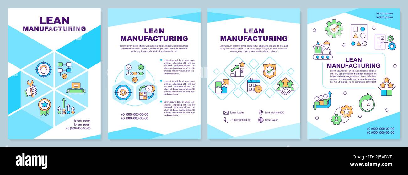 Lean manufacturing brochure template Stock Vector Image & Art - Alamy