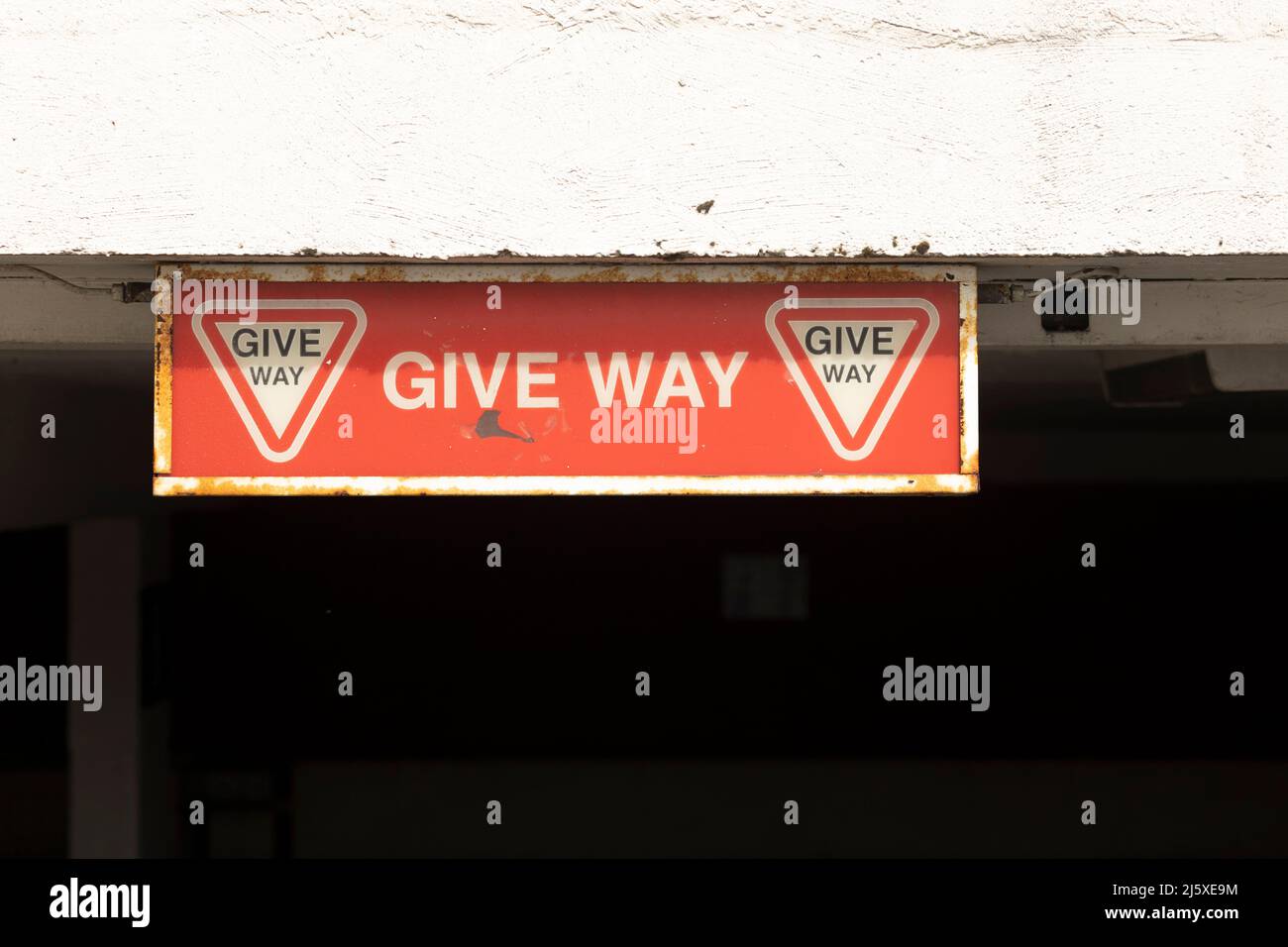street and instruction sign Stock Photo - Alamy