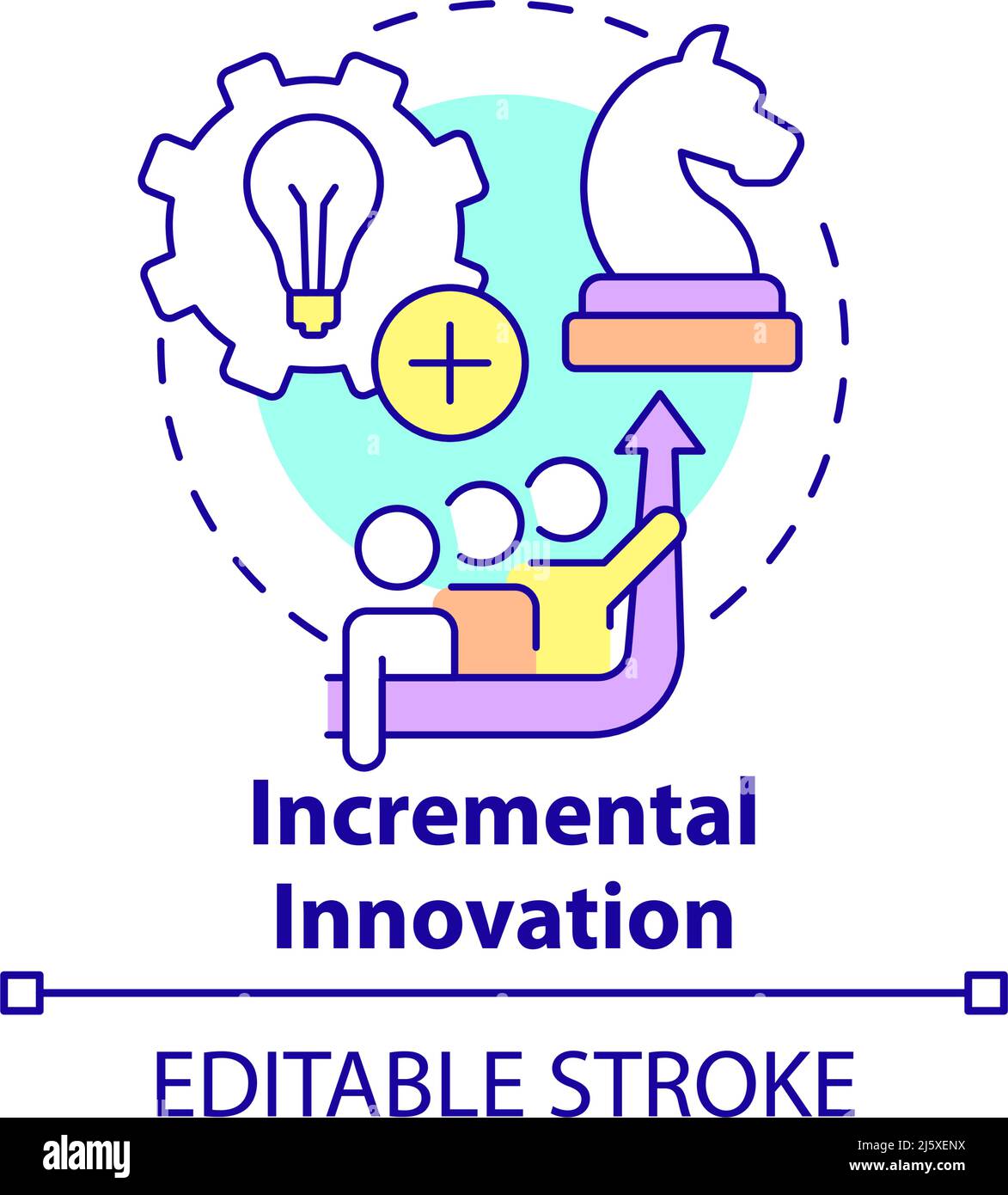 Incremental innovation concept icon Stock Vector Image & Art - Alamy