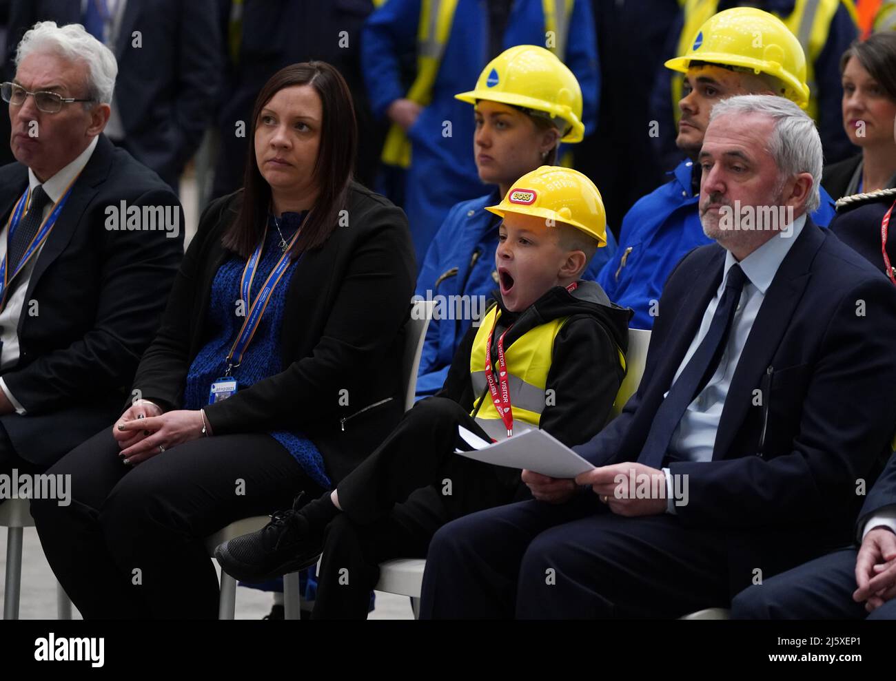 Josh Duffy(7) during the Keel Laying Ceremony for the first Type 31 ...