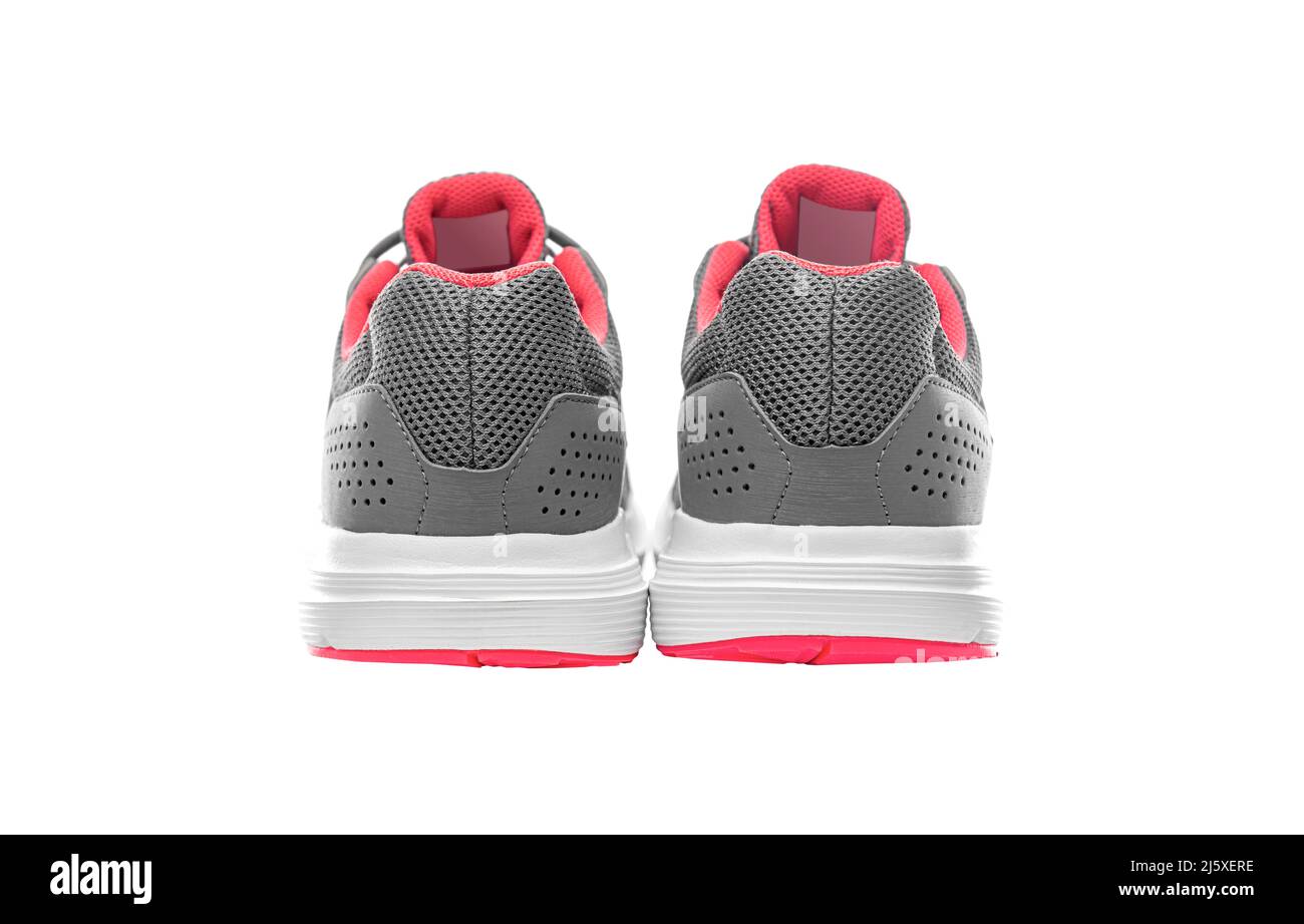 Stylish new sneakers back view Stock Photo - Alamy