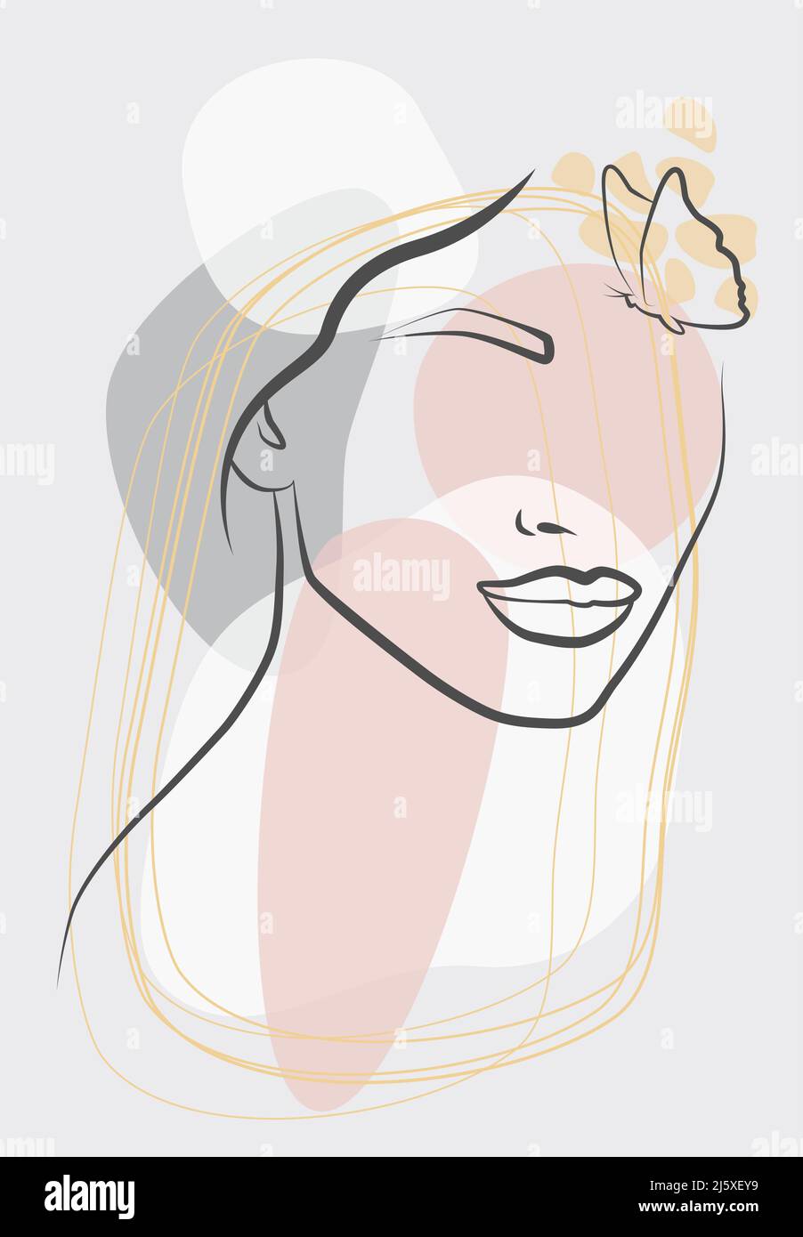 One line drawing butterfly hi-res stock photography and images - Alamy