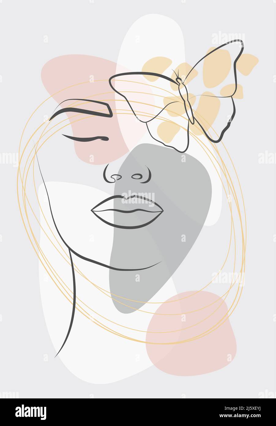 One line drawing butterfly hi-res stock photography and images - Alamy