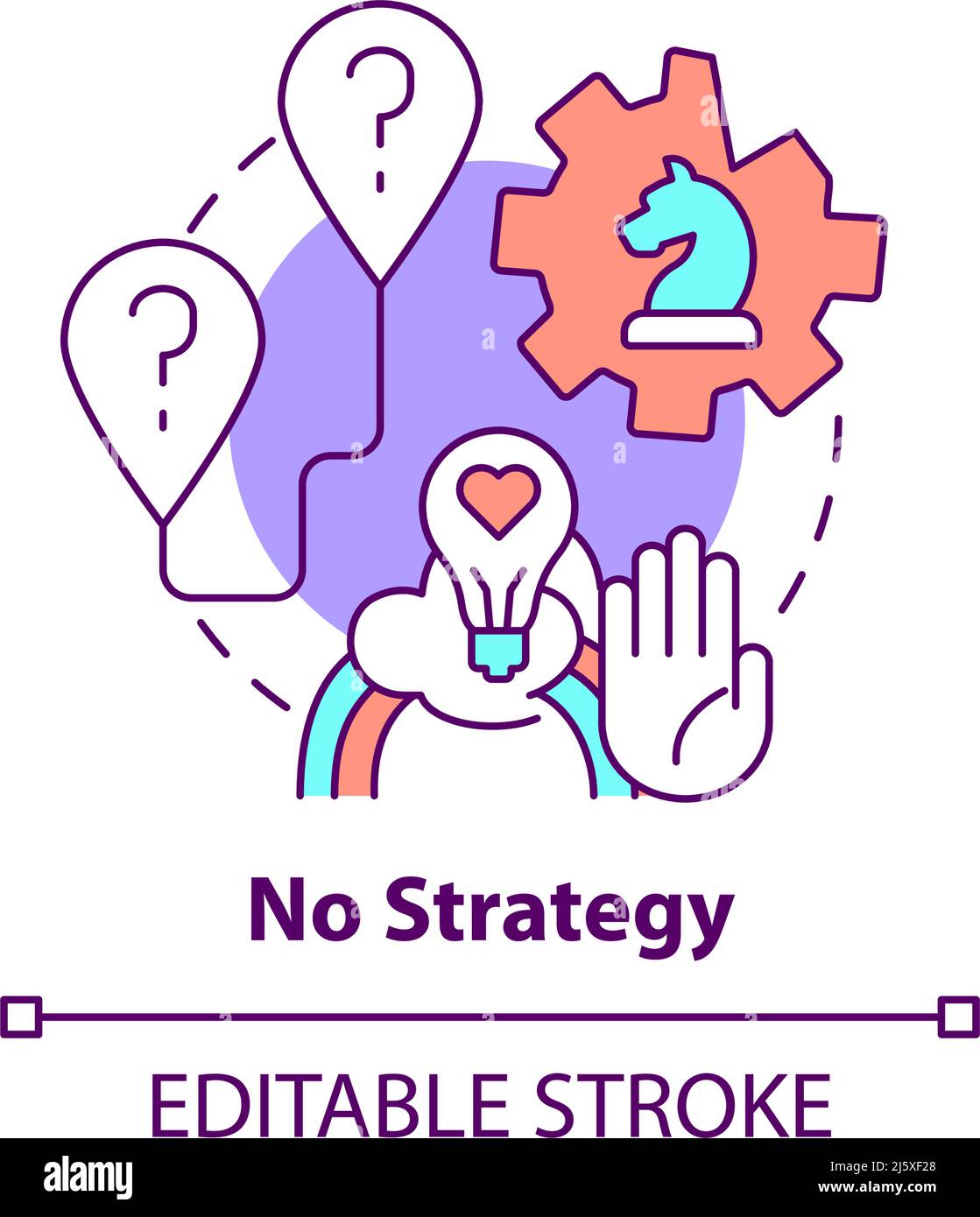 No strategy concept icon Stock Vector Image & Art - Alamy