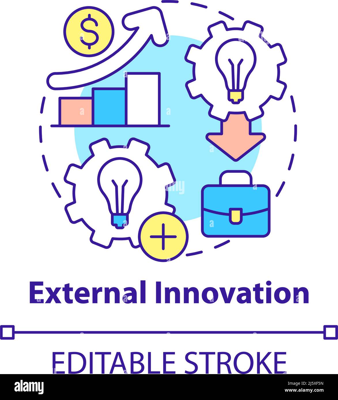 External innovation concept icon Stock Vector Image & Art - Alamy