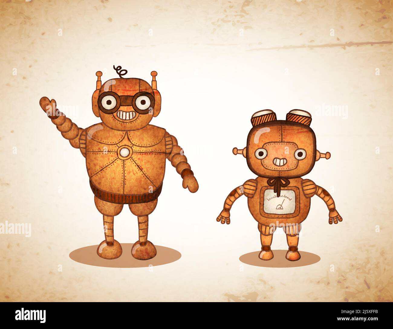 Futuristic retro people Stock Vector Images - Alamy