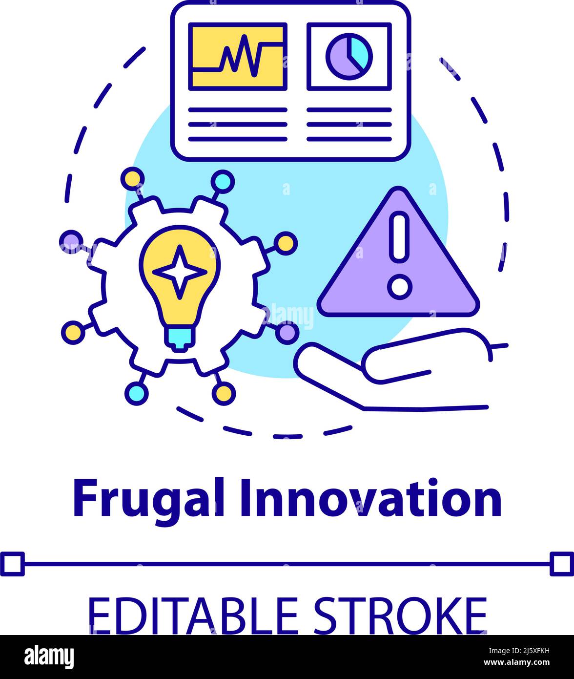 Frugal innovation concept icon Stock Vector Image & Art - Alamy