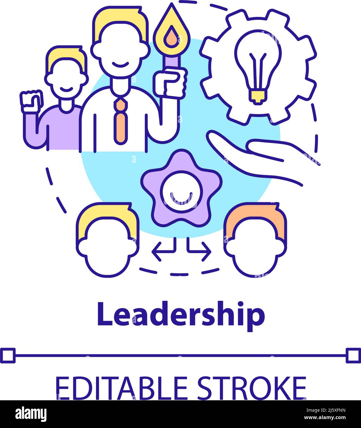 Leadership concept icon Stock Vector Image & Art - Alamy