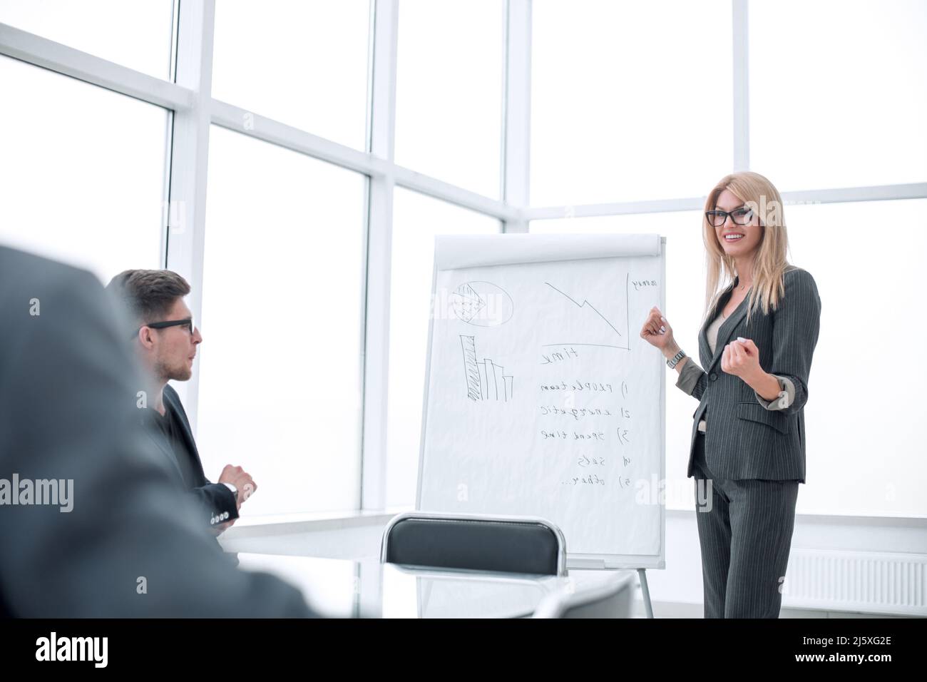 background image of business presentation in the office Stock Photo - Alamy