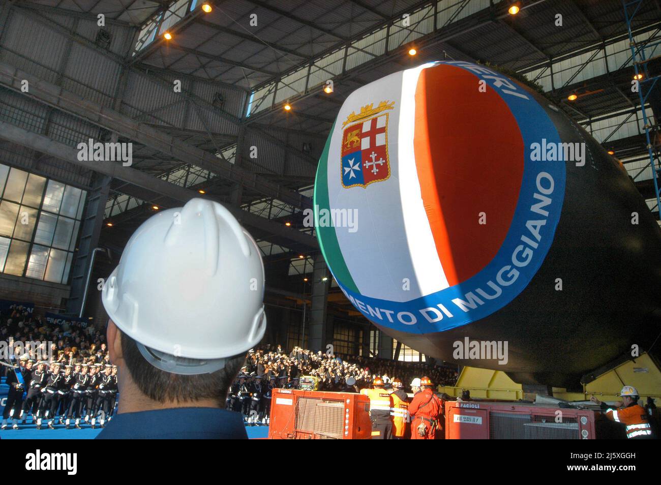Launch of the Scirè submarine for the Italian Navy at the Fincantieri ...