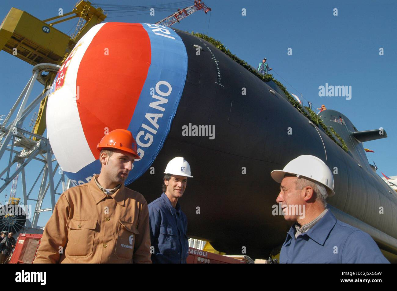 Launch of the Scirè submarine for the Italian Navy at the Fincantieri ...
