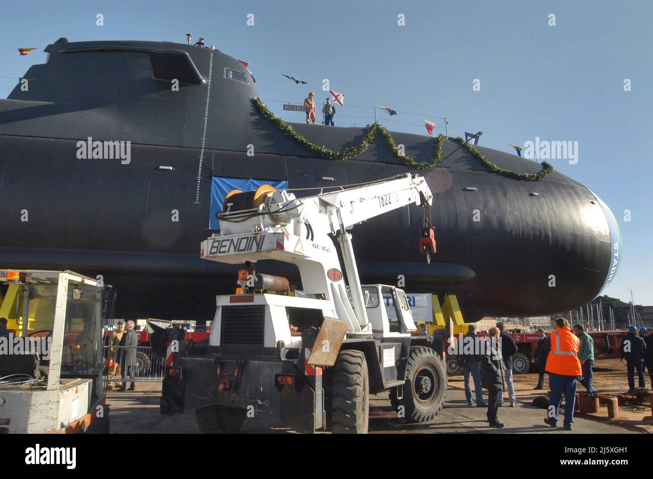 Launch of the Scirè submarine for the Italian Navy at the Fincantieri ...