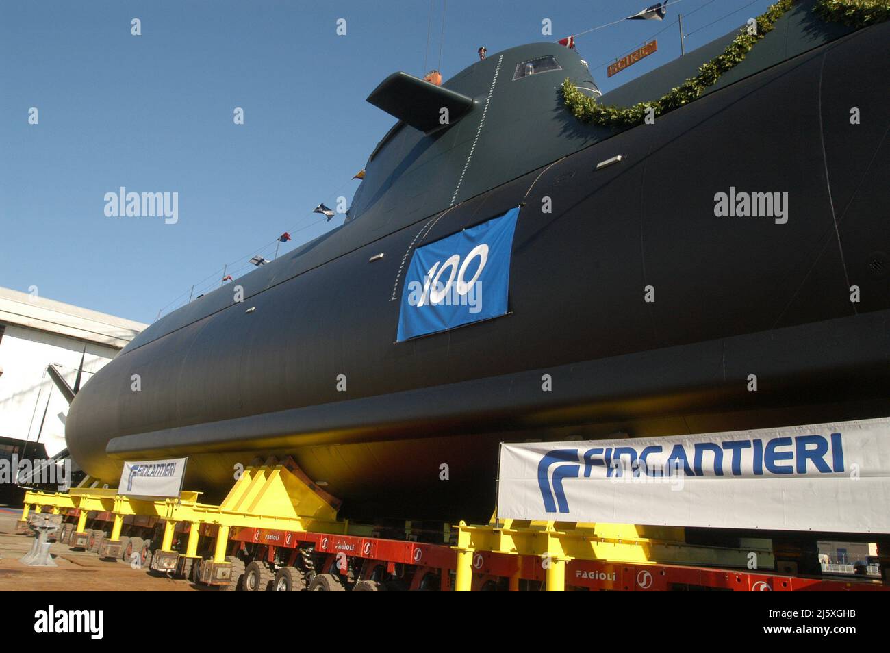 Launch of the Scirè submarine for the Italian Navy at the Fincantieri ...