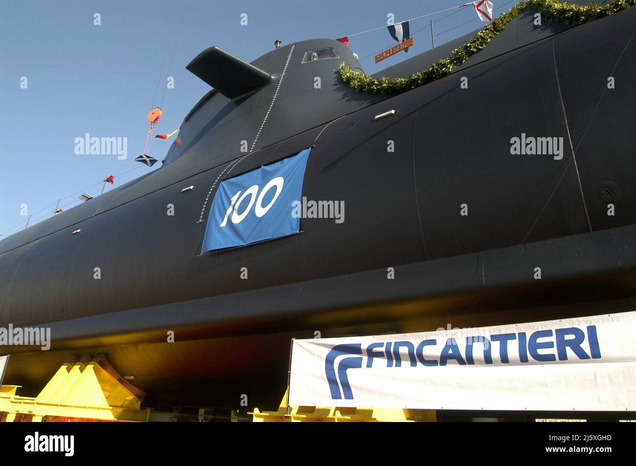 Launch of the Scirè submarine for the Italian Navy at the Fincantieri ...