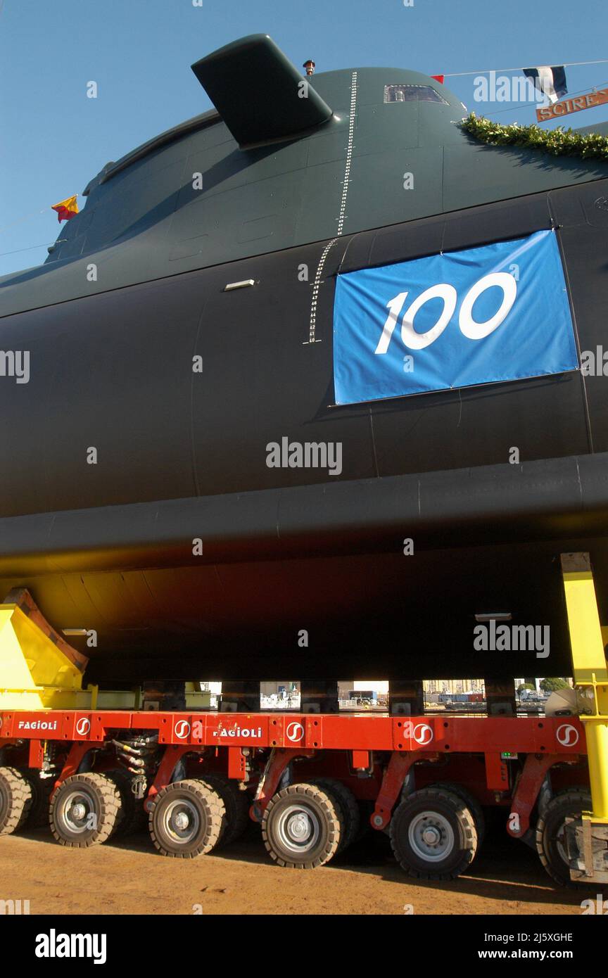 Launch of the Scirè submarine for the Italian Navy at the Fincantieri ...