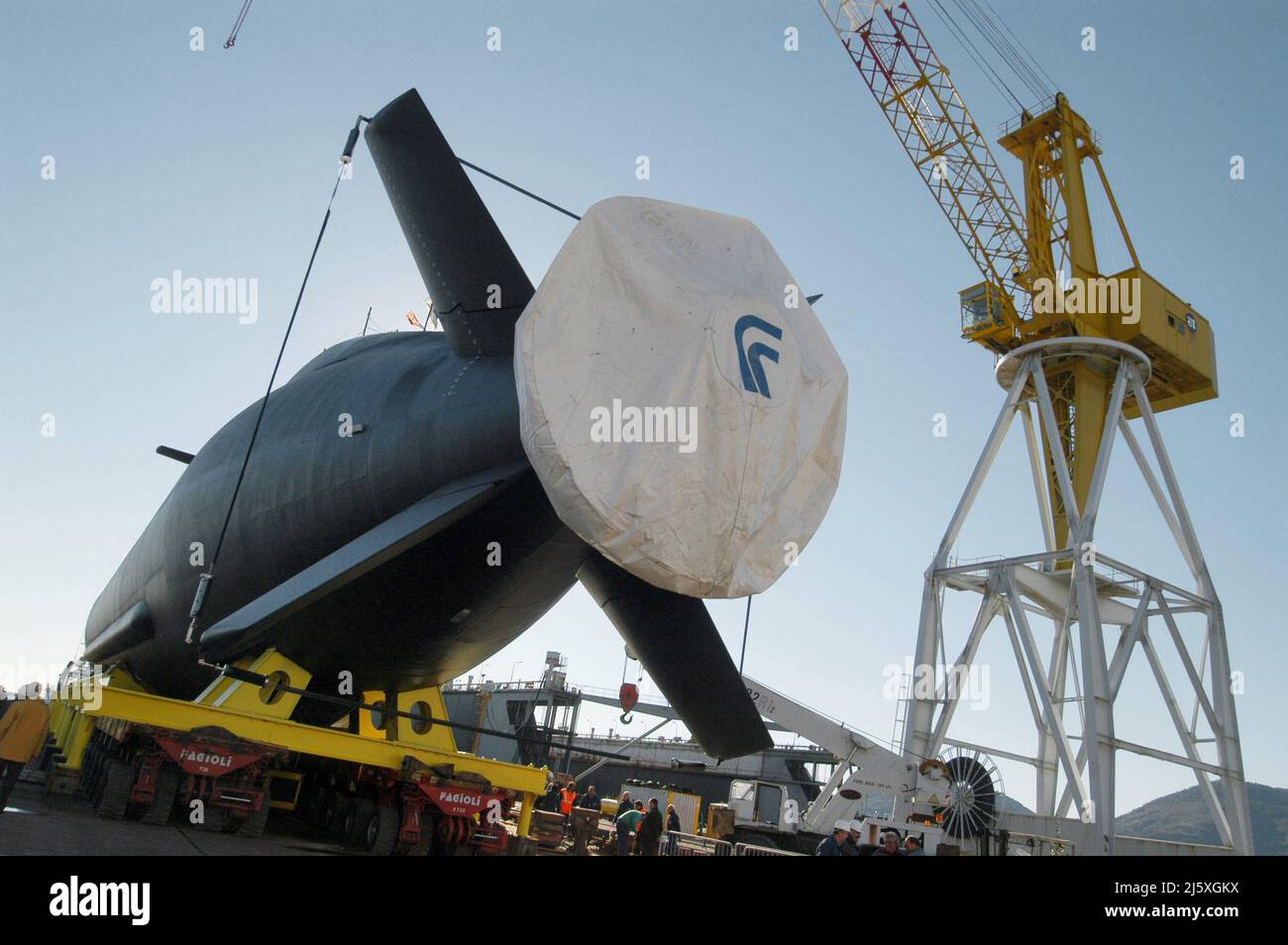 Launch of the Scirè submarine for the Italian Navy at the Fincantieri ...