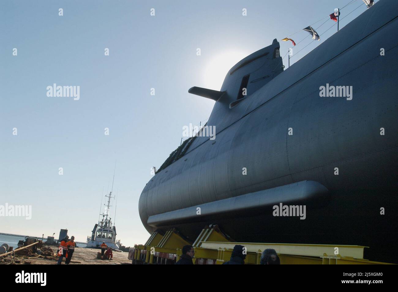 Launch of the Scirè submarine for the Italian Navy at the Fincantieri ...