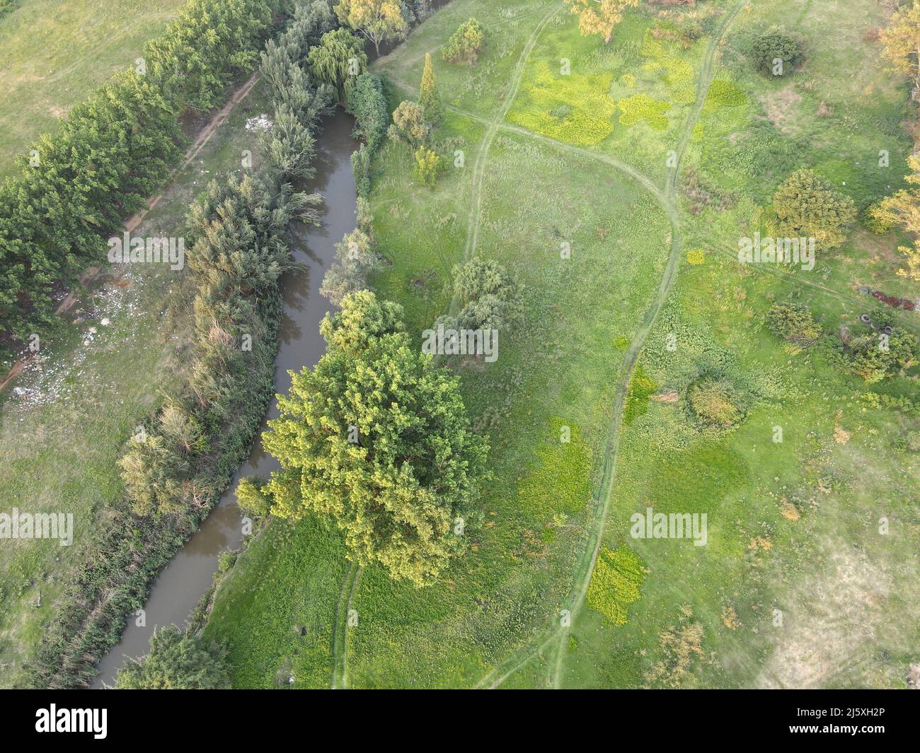 Aerial Photo of Nature Scene in South Africa Outside JHB Stock Photo ...