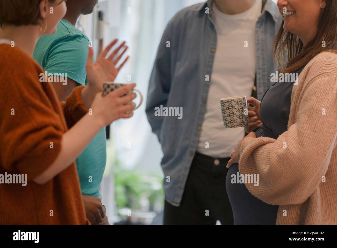 Anonymous man drinking tea home hi-res stock photography and images - Alamy