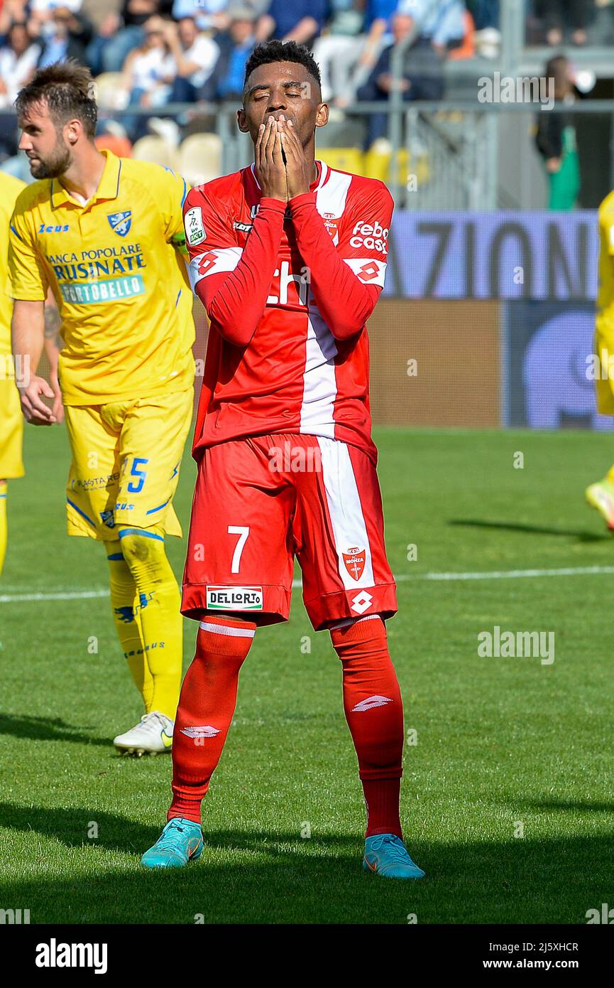 Frosinone city, Italy. 25 April 2022, Jose Machin Dicombo of AC Monza ...