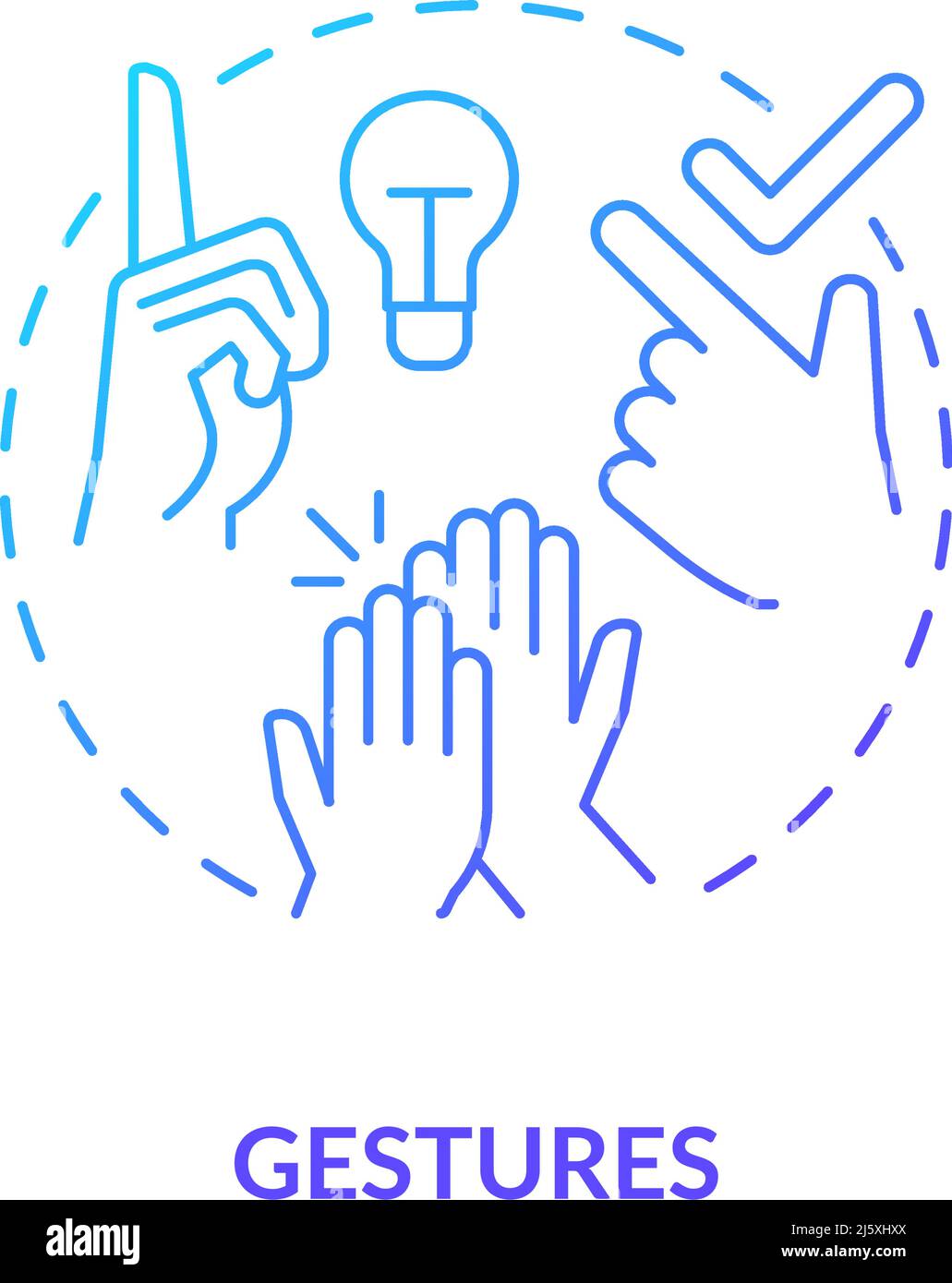 Gestures blue gradient concept icon Stock Vector Image & Art - Alamy Gestures blue gradient concept icon Stock Vector Image & Art - Alamy
