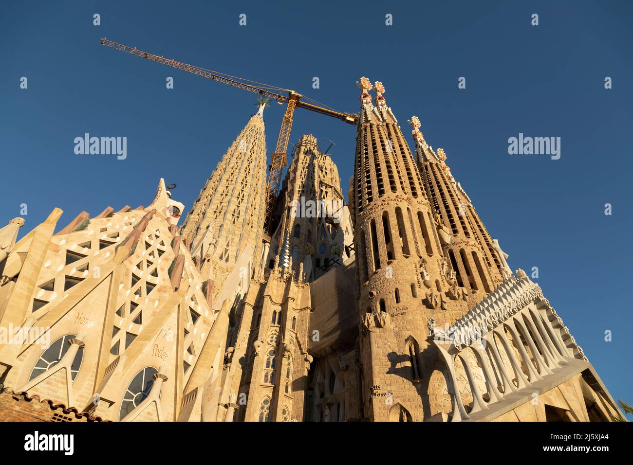 Barcelona, Spain - January 7, 2022: View of the Basilica of the Holy ...