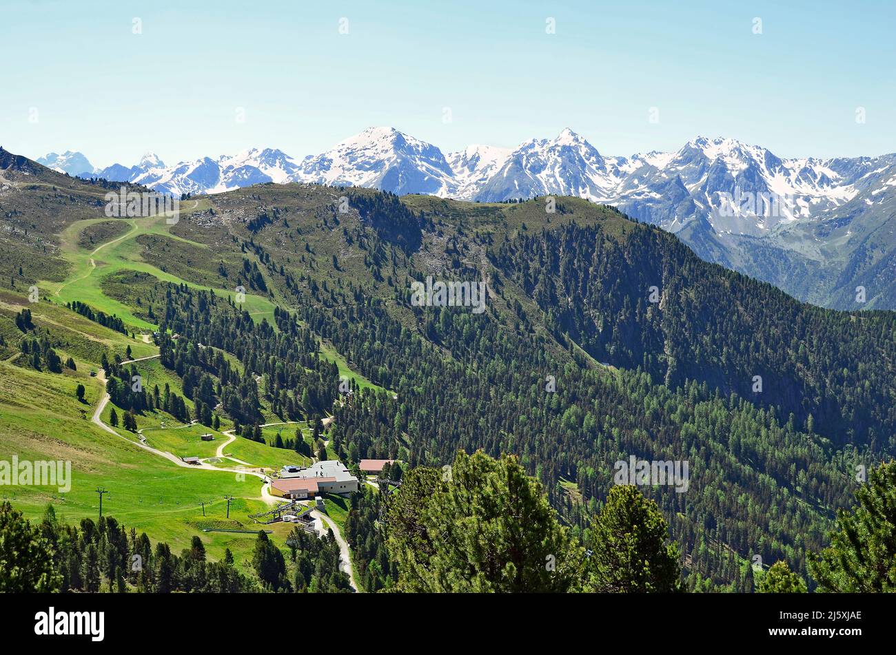 Austria, Tirol, hiking area Hochzeiger mountain in Austrian Alps Stock ...