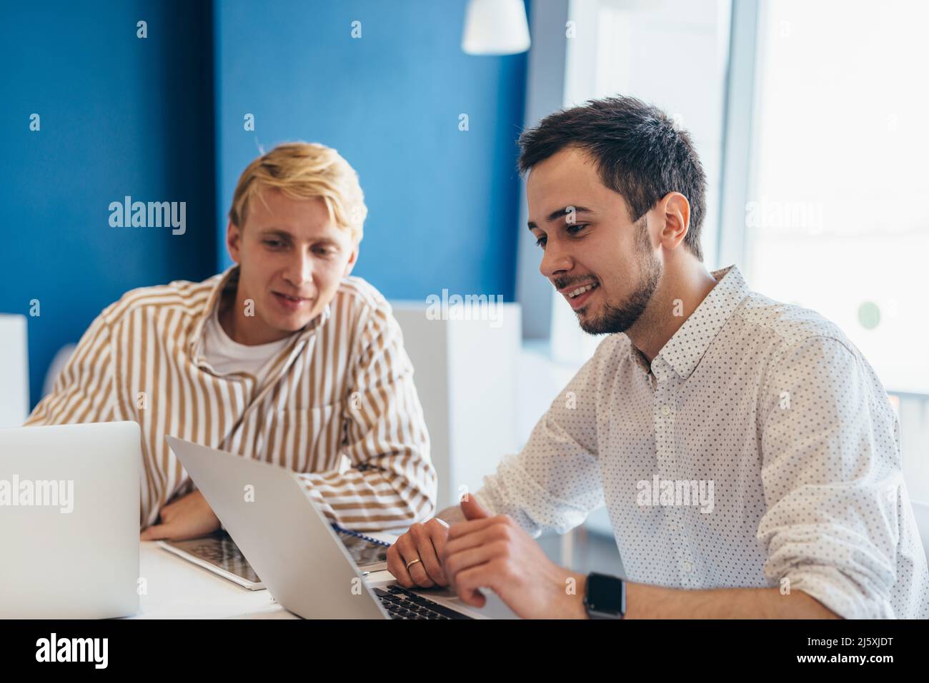 Two men having hi-res stock photography and images - Alamy