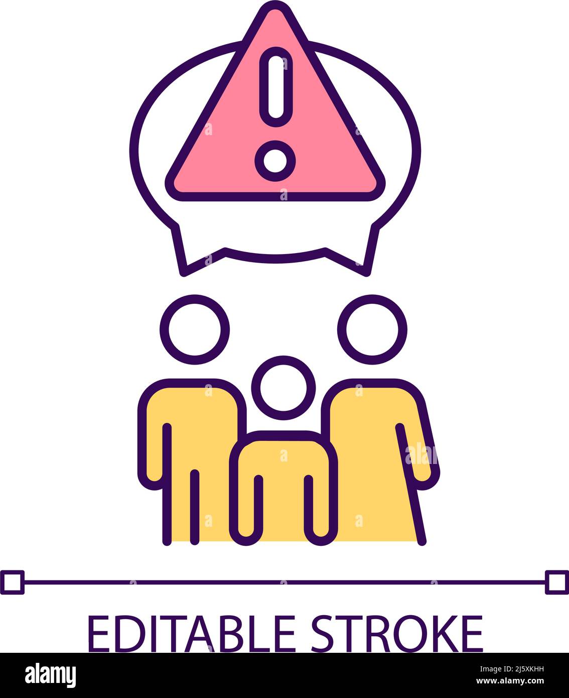 Family awareness RGB color icon Stock Vector Image & Art - Alamy