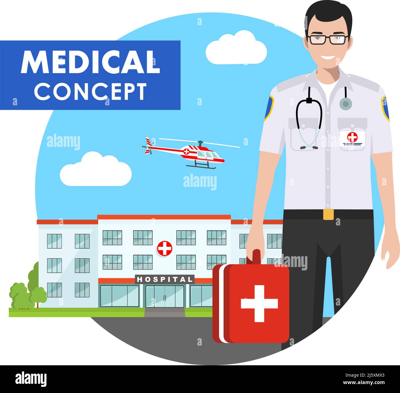 Flying doctor service Stock Vector Images - Alamy