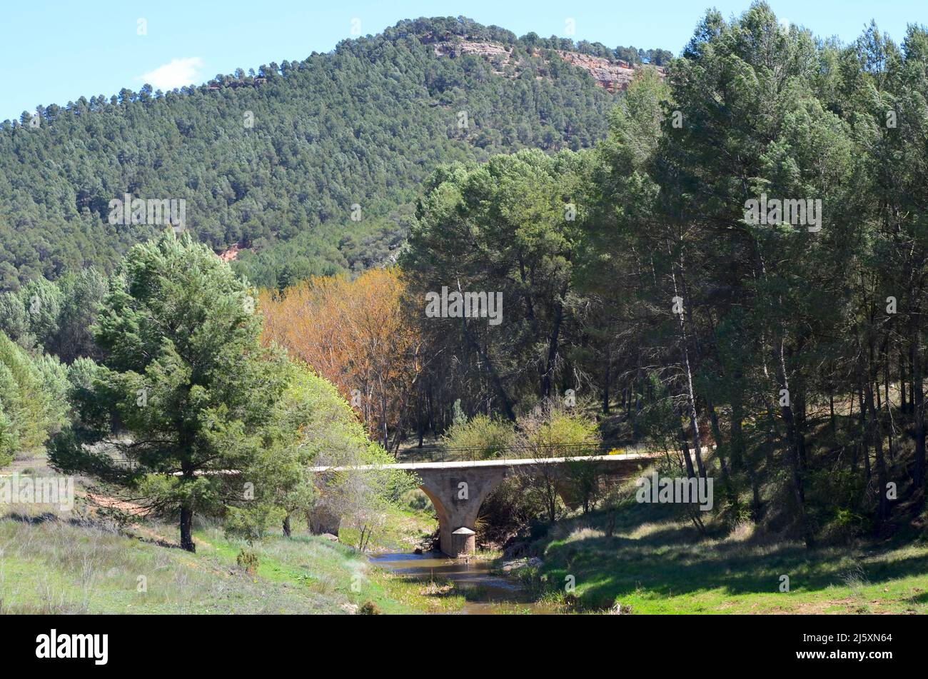 The Magro river canyon in Requena, Valencia region, eastern Spain Stock ...
