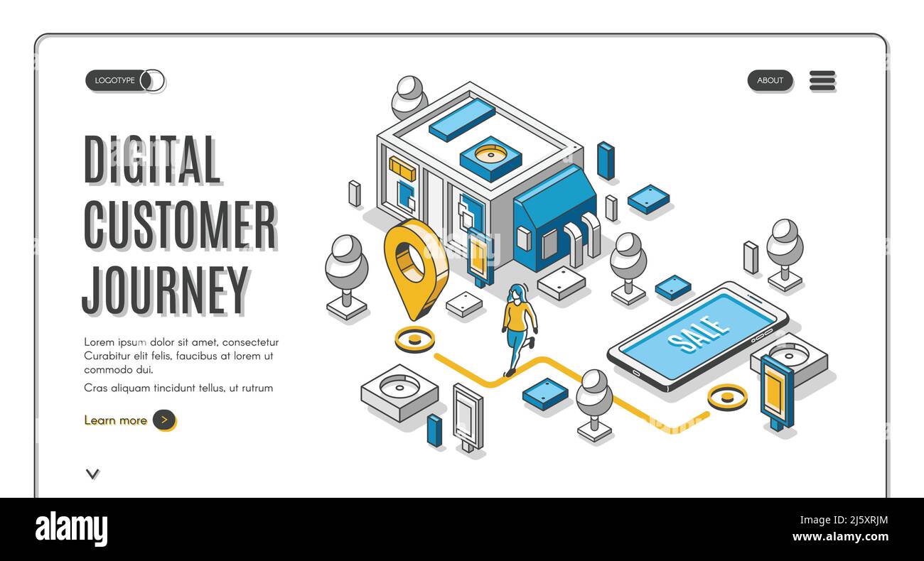 The customer journey Stock Vector Images - Alamy