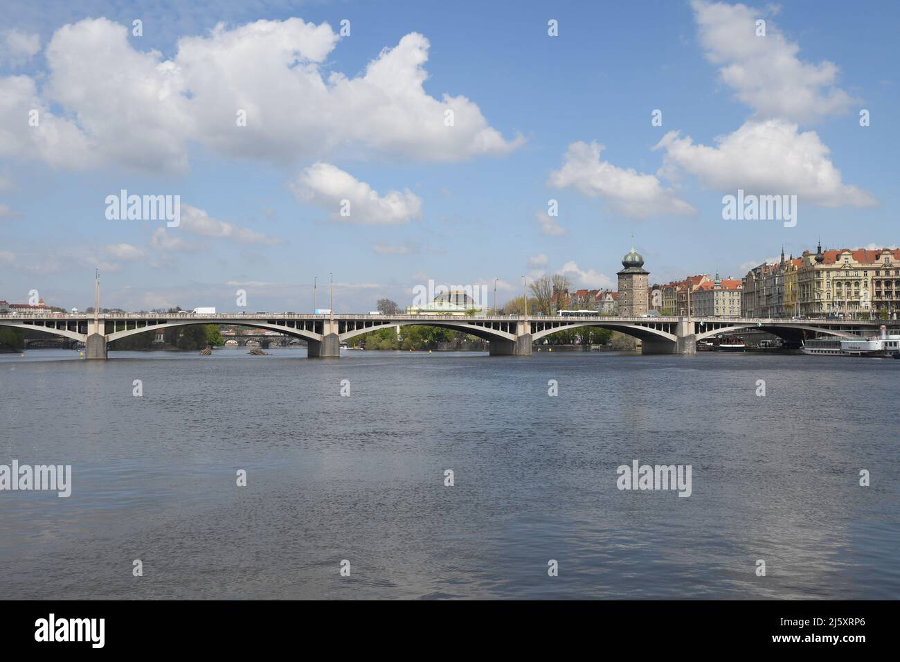 Prague/Czech republic /26 April 2022/Boat ride and sun shine view of ...