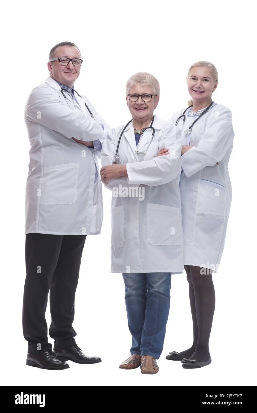 in full growth. group of medical professionals standing together ...